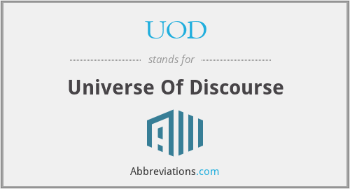 What does UOD stand for?