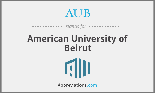 What does AUB stand for?