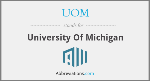 What does UOM stand for?