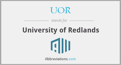 What does UOR stand for?