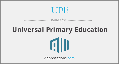 What does UPE stand for?