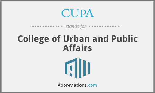 What does CUPA stand for?