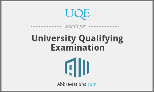 What does UQE stand for?