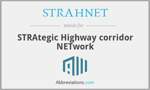 What does STRAHNET stand for?