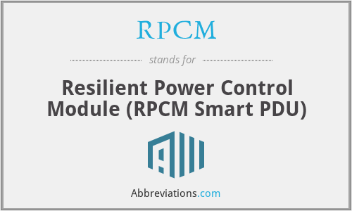 What does RPCM stand for?