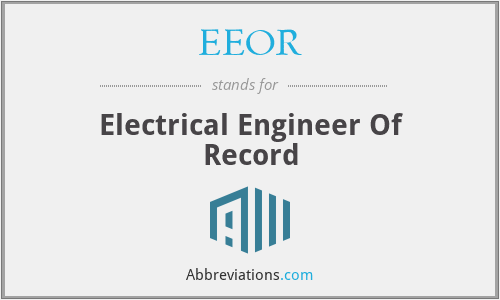 What does EEOR stand for?