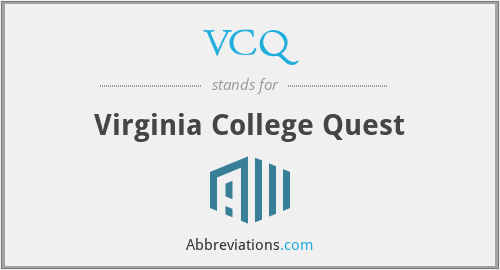 What does VCQ stand for?