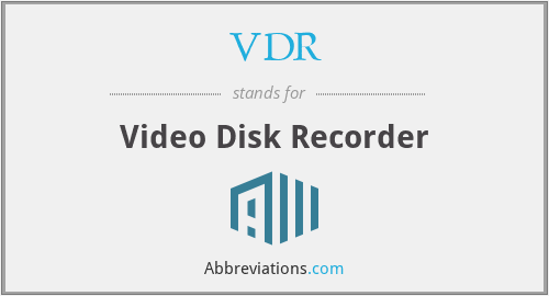 What does VDR stand for?