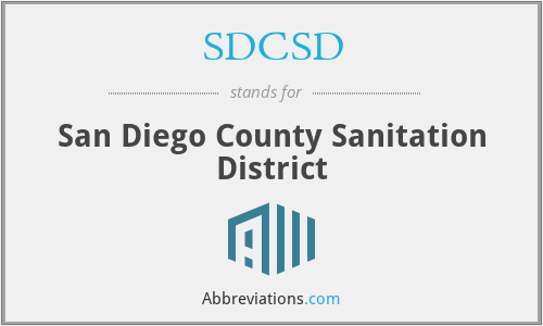 What does SDCSD stand for?