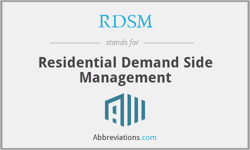 RDSM - Residential Demand Side Management