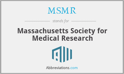 What does MSMR stand for?