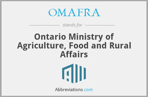 What does OMAFRA stand for?