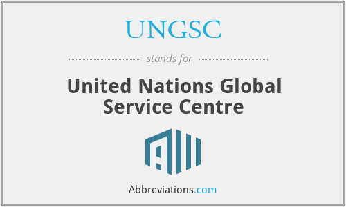 What does UNGSC stand for?