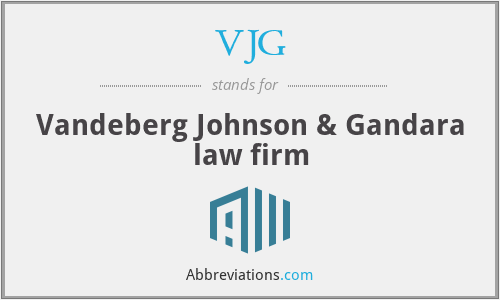 What does VJG stand for?