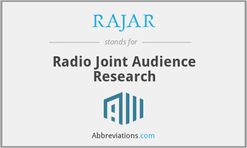 What does RAJAR stand for?