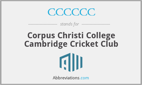 What does CCCCCC stand for?