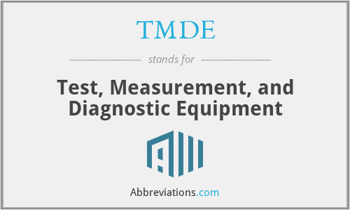 What does TMDE stand for?