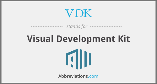 What does VDK stand for?