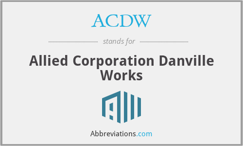What does ACDW stand for?