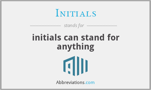 What does INITIALS stand for?