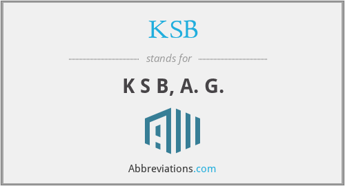 What does KSB stand for?