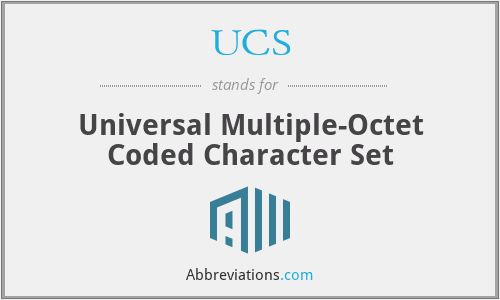 What does UCS stand for?