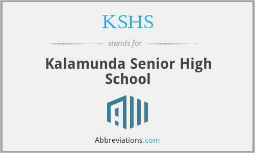 What does KSHS stand for?
