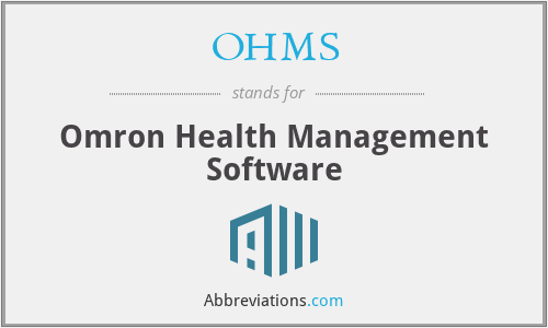OHMS - Omron Health Management Software