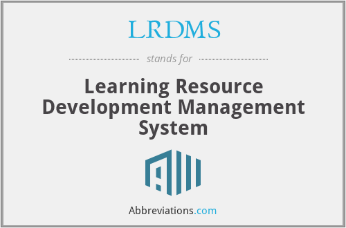 LRDMS - Learning Resource Development Management System