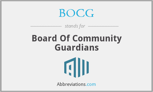 What does BOCG stand for?