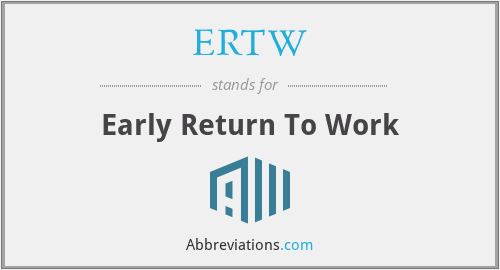 What does ERTW stand for?