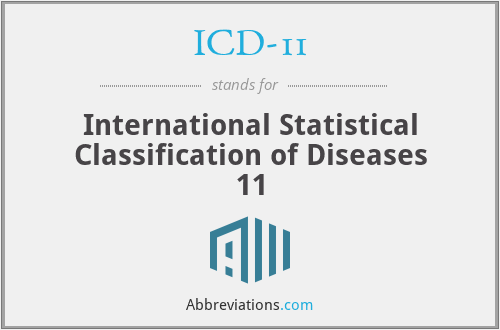What does ICD-11 stand for?