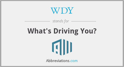 What does WDY stand for?