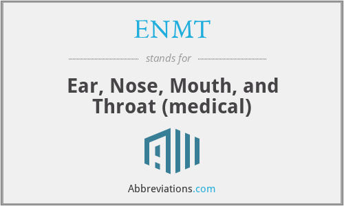 ENMT - Ear, Nose, Mouth, and Throat (medical)