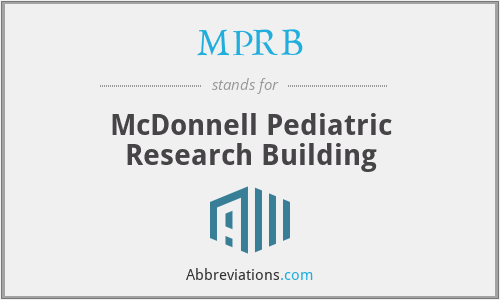 MPRB - McDonnell Pediatric Research Building