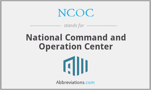 NCOC - National Command and Operation Center