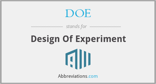 DOE - Design Of Experiment