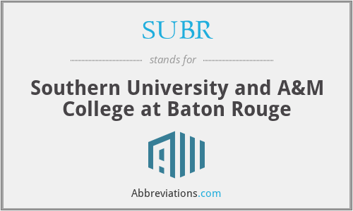 What does SUBR stand for?