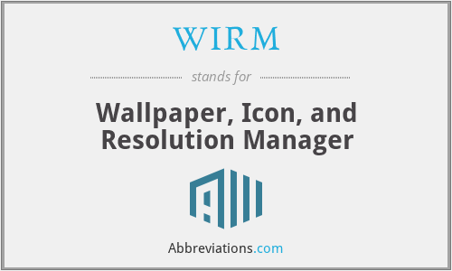What does WIRM stand for?