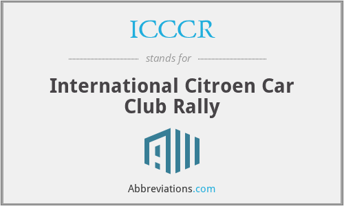 What does ICCCR stand for?