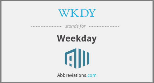 What is the abbreviation for Weekday?