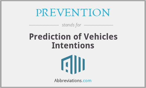 What does PREVENTION stand for?