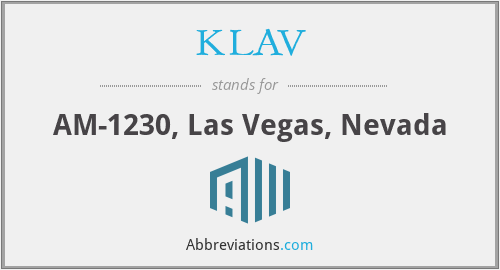 What does KLAV stand for?