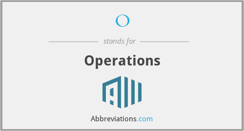 What is the abbreviation for operations?