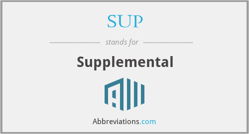 What is the abbreviation for supplemental?