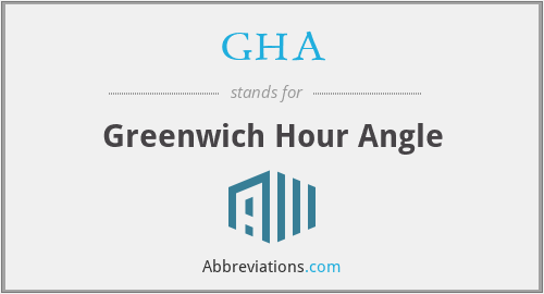 What does GHA stand for?