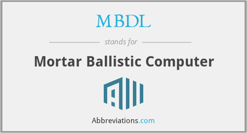 What does MBDL stand for?
