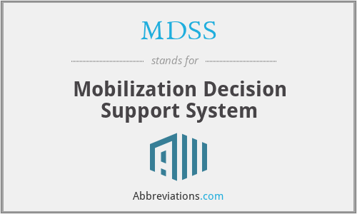 What does MDSS stand for?