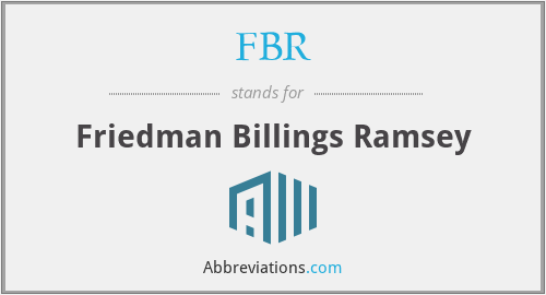 What does FBR stand for?