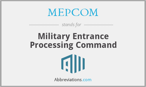 What does MEPCOM stand for?